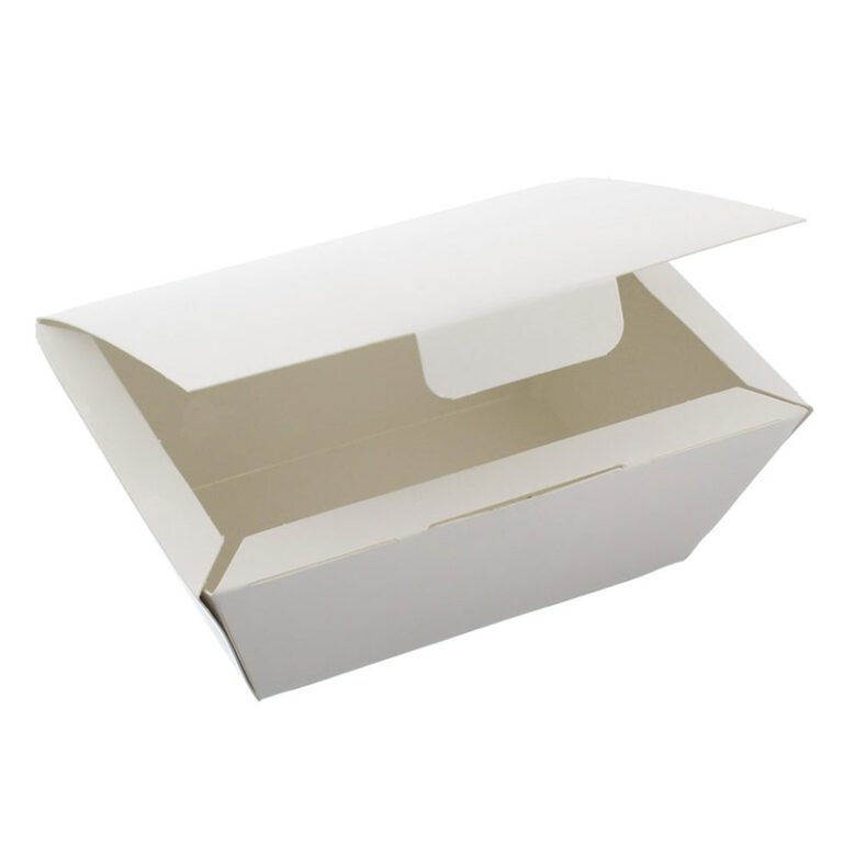 White Nested Takeaway Food Box - Robert McCabe Packaging Ltd
